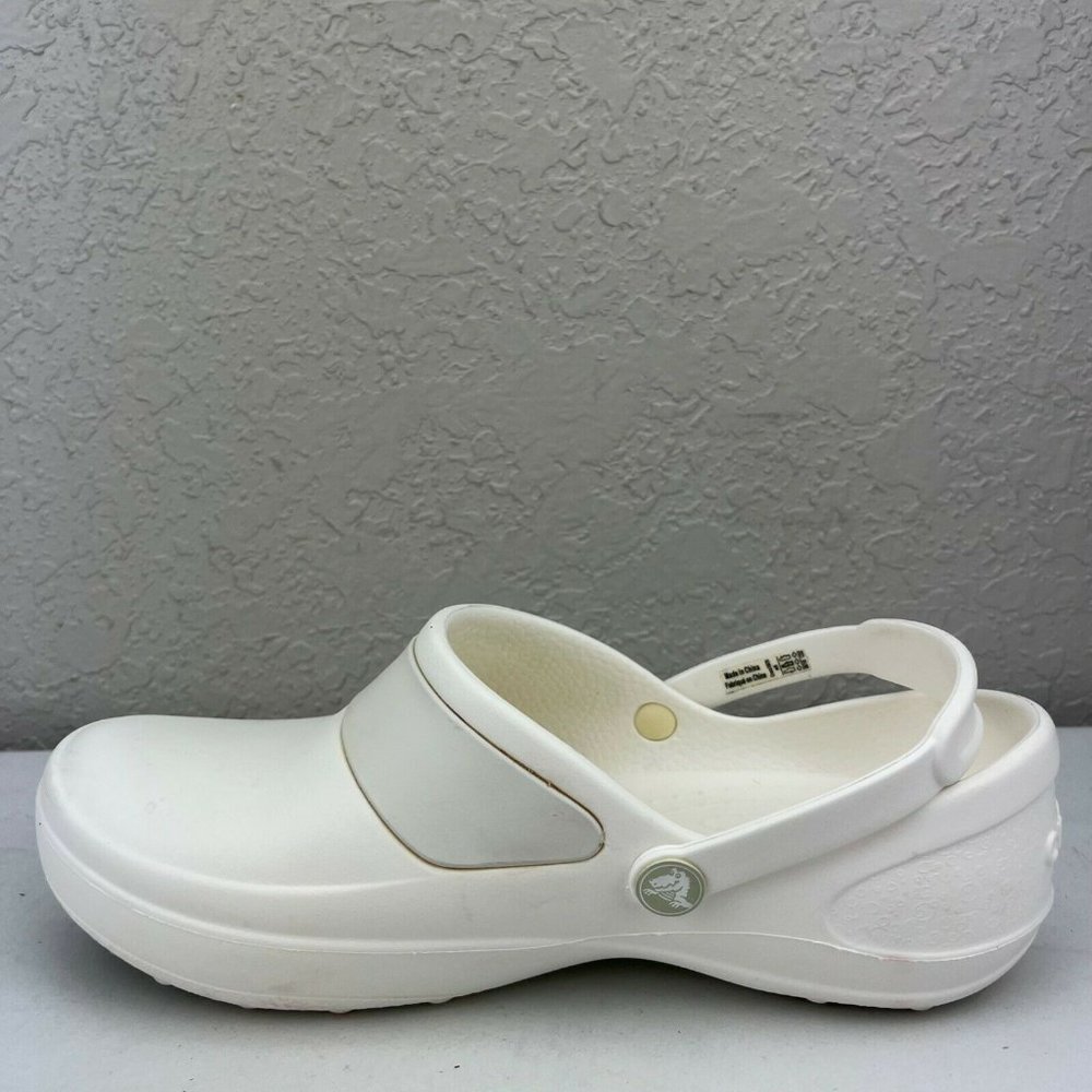 Crocs Womens Mercy Slip Resistant Nursing Work White … - Gem